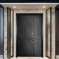 China Modern Home Stainless Steel Gate Door Exterior Heavy Duty Metal Entry Door for sale