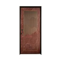 China Steel Main Entrance Door Modern Luxury Front Door Burglar Proof For Villa for sale