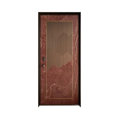 China Steel Main Entrance Door Modern Luxury Front Door Burglar Proof For Villa for sale