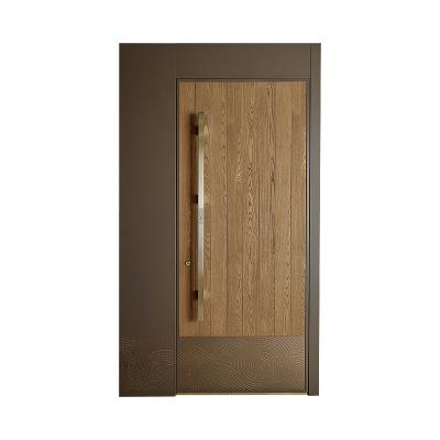 China Modern Exterior Villa Doors Anti Theft Waterproof Finished Swing Open Garage Doors for sale