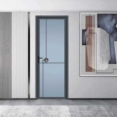 China Thermal Break Aluminum Folding Glass Doors Manual Opening Commercial Exterior Door for sale