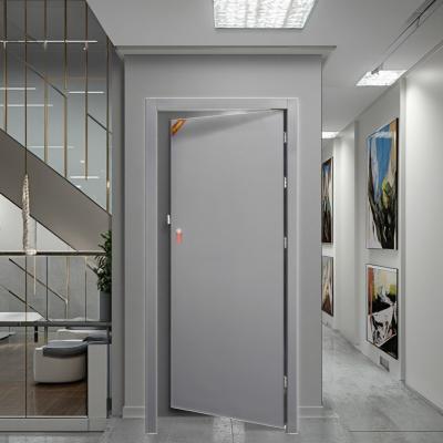 China Galvanized Steel Fire Doors Ultra Thick 70mm Fireproof Security Door for sale