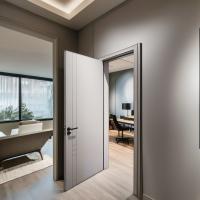 China PushPull Wooden Front Door  Modern Opening Method For House Entry for sale