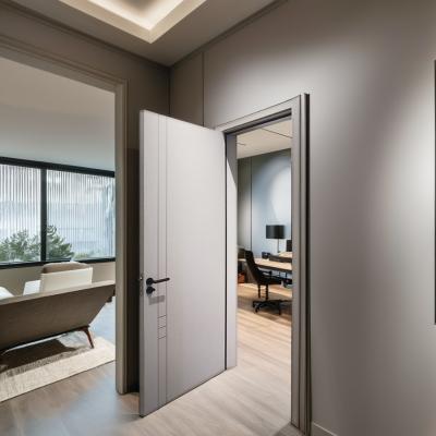 China PushPull Wooden Front Door  Modern Opening Method For House Entry for sale