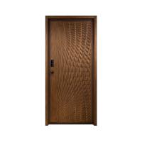China Modern Anti Theft Automatic Entrance Door Steel Villa Door Secure Entry Door for sale