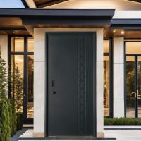 China Residential Security Swing Door Custom Polymer Steel Build Exterior Front Entry Door for sale