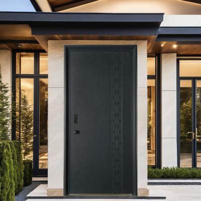 China Residential Security Swing Door Custom Polymer Steel Build Exterior Front Entry Door for sale