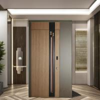 China Anti Theft Steel Security Door Durable Construction Main Home Entry Door for sale