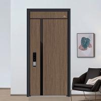 China Decorative Steel Security Door Exterior Entrance Door Custom Size for sale