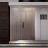 China Custom Color Steel Security Door Office Metal Exterior Door for sale
