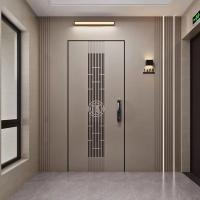 China Custom Steel Security Door Anti Theft Waterproof Modern Front Entry Door For Houses for sale