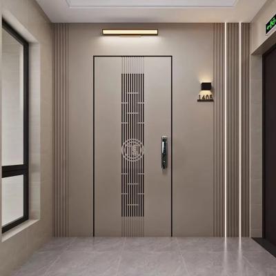 China Custom Steel Security Door Anti Theft Waterproof Modern Front Entry Door For Houses for sale
