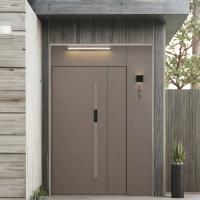 China Anti Theft Waterproof Steel Door Custom Commercial Manual Front Entry Door for sale