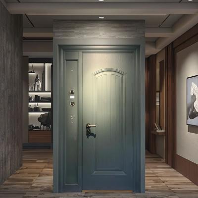 China Soundproof Security Door Aluminum Alloy Solid Wood Door Custom Insulation for sale