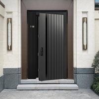 China Modern Fingerprint Security Door Anti Theft Cold Rolled Steel Net Door for sale
