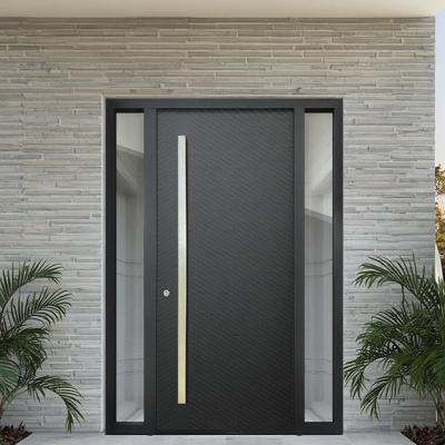 China Custom Size Steel Security Door Modern Metal Apartment Front Entry Doors for sale
