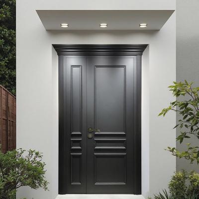 China Cold Rolled Steel Villa Entrance Door Anti Theft Modern Home Security Door Custom Color for sale