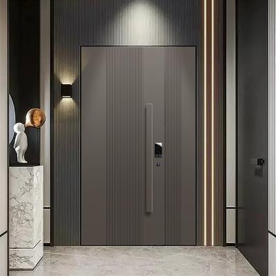 China Modern Double Security Door Elegant Style Residential Safety Entrance Door for sale