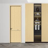 China Modern Slab Solid Wood Interior Doors Wear Resistant For Apartment Entry Rooms for sale