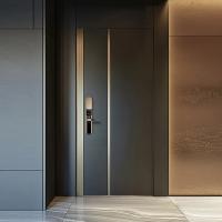 China Custom Commercial Steel Apartment Security Door Anti Theft Secure Home Exterior Door for sale