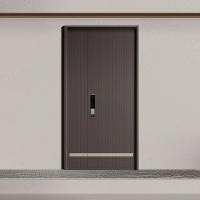 China Push Pull Entry Security Door Steel Construction Finished Villa Exterior Swing Door for sale