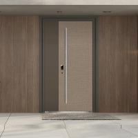 China Anti Theft Steel Front House Doors Secure Front Entry Doors Custom Color for sale