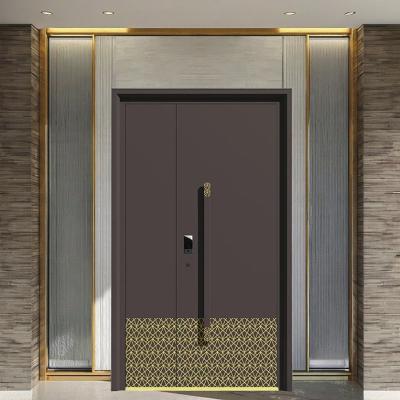 China Anti Theft Cold Rolled Steel Door Burglar Proof Heavy Duty Security Door For Villa Apartment for sale