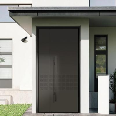 China Durable Exterior Entrance Door Commercial Villa Steel Security Door Anti Theft for sale