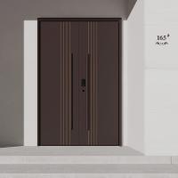China Swing Open Steel Automatic Security Door Anti Theft Home Front Entrance Door for sale