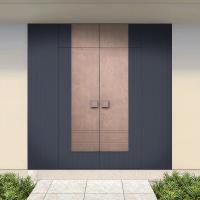 China Contemporary Villa Doors Steel Modern Security Front Door Customized Pictures for sale