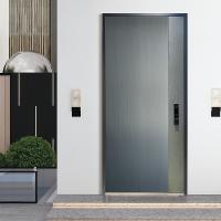 China Modern Manual Security Door Cold Rolled Residential Steel Front Entry Doors for sale