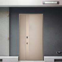 China Home Steel Security Door Modern White Entrance Door Apartment Anti Theft Burglar Proof Entry Doors for sale