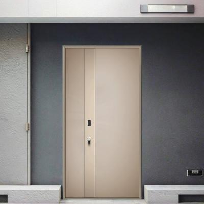 China Home Steel Security Door Modern White Entrance Door Apartment Anti Theft Burglar Proof Entry Doors for sale