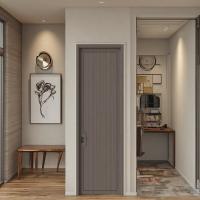 China Postmodern Fireproof Internal Solid Wood Core Doors For Bedroom Apartment for sale
