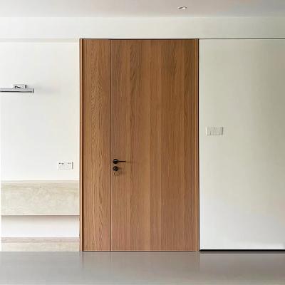 China White Solid Wood Composite Door Paintless Technology Modern Bedroom Interior for sale