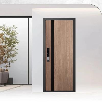 China Custom Size Steel Apartment Security Door Heavy Duty Anti Theft Home Main Door for sale