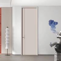 China Multilayer Board Sound Proof Solid Wood Door Fireproof Modern Interior Bedroom Doors for sale