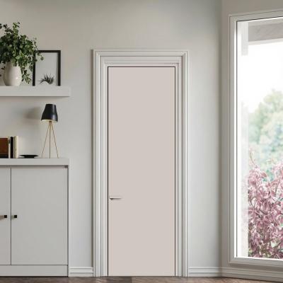 China Modern Stylish Composite Wood Door Set Manual Opening For Bedroom Home for sale