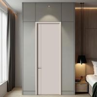 China Paintless Surface Interior Solid Wood Door Soundproof With 48mm Door Leaf Thickness for sale