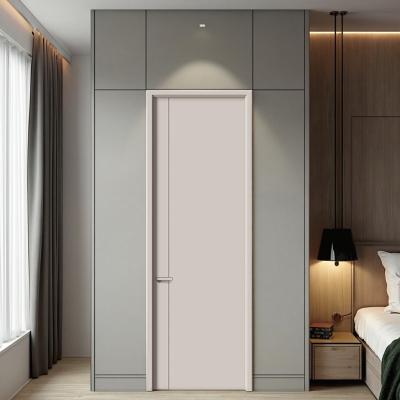China Paintless Surface Interior Solid Wood Door Soundproof With 48mm Door Leaf Thickness for sale