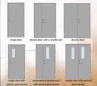 China 120 Minute Fire Rated Door with Fire Rated Glass and Intumescent Smoke Seals for Enhanced Safety for sale