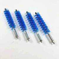 China 26mm 1/4 Hex Chiler Tube Cleaner Brush Nylon Twist Brush With Threaded Connection for sale
