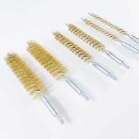 China Hand Operated Tube Cleaning Brush Metal Twist Wire Brush 165mm Length With M6 Thread for sale