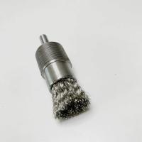 China 28mm Diameter Knotted Wire End Brush Rotary Steel Wire Brush For Paint Removal for sale