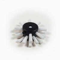 China 50mm White Nylon Pipe Coating Brush Wheel With POM Core For Pipe Cleaning And Spraying for sale