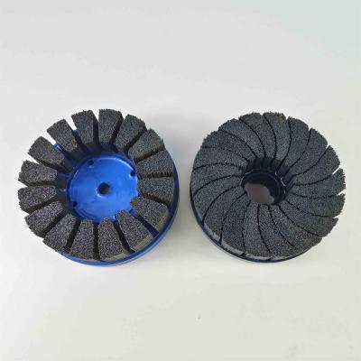 China Silicon Carbide Fine Blanking Disc Brushes For Deburring And Polishing for sale