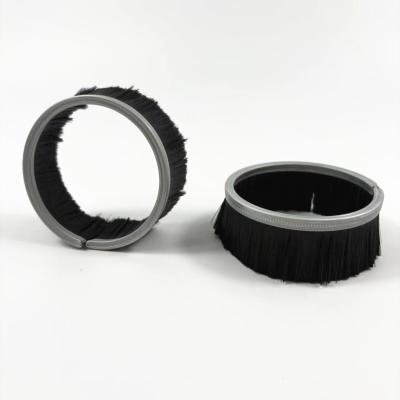 China Nylon Round Formed Cup Shape Strip Brush For Seal Vacuum Cleaning for sale