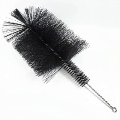 China 75cm Extended Reach Stainless Steel Core Food-Grade Nylon Bristles Bottle Cleaning Brush for 5-Gallon Water Jugs for sale