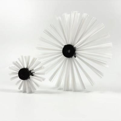 China Excellent Scrubbing Power Thread Protector Brush For Pipe Coating With Nylon Bristles for sale