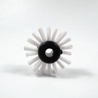 China Nylon Rotary Wheel Small Roller Pipe Priming Maintenance Brush For Tube Coating for sale